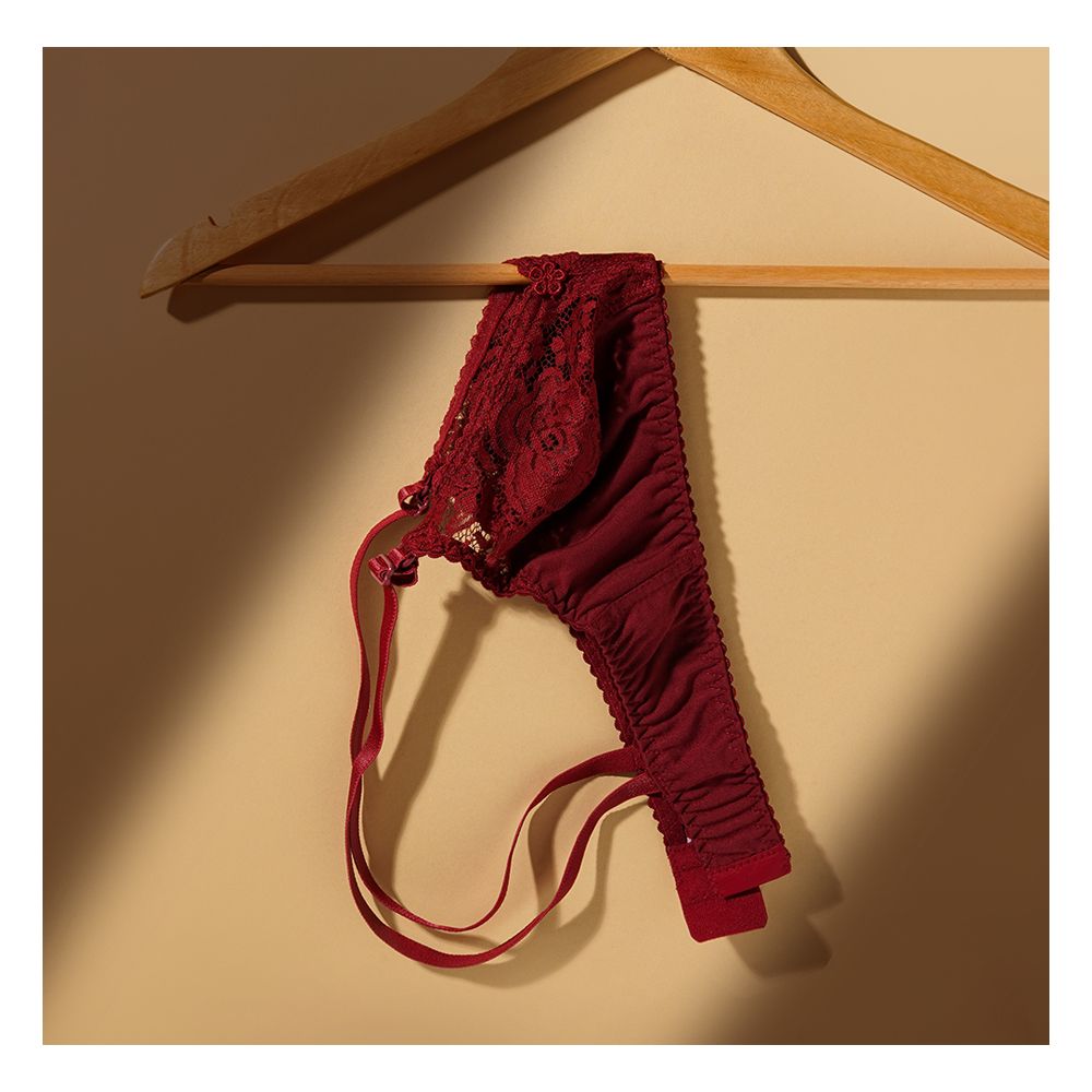 BeBelle Women's Half Lace B-Cup Bra, Poly Cotton, Intimage-S Dual Layer ...