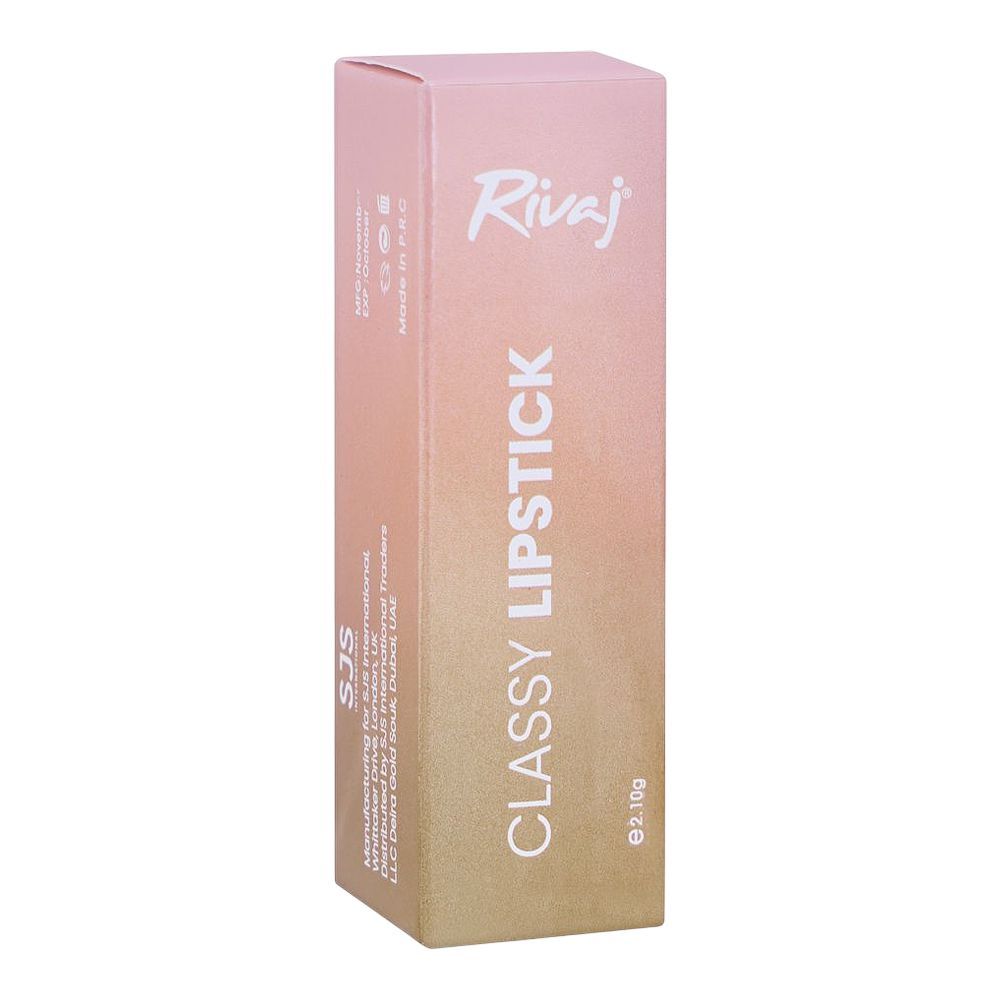 Rivaj UK Classy Lipstick, 2.10g, No. 19