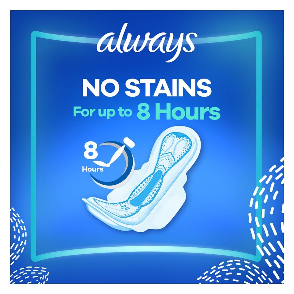 Always Aloe Vera Freshness Maxi Thick Long Pads, 18-Pack