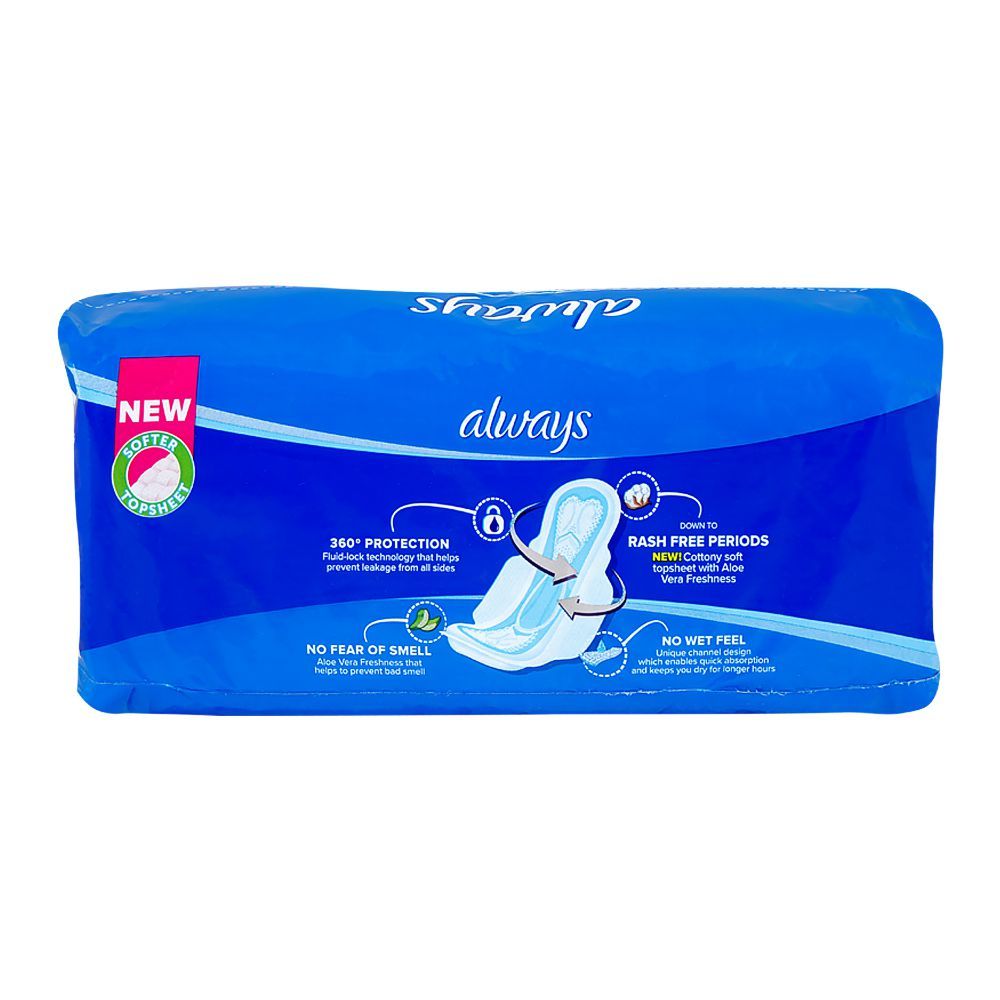 Always Aloe Vera Freshness Maxi Thick Extra Long Pads, 16-Pack