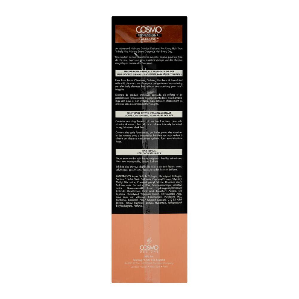 Cosmo Professional Collagen Protein Volumizing Shampoo, Sulphate ...