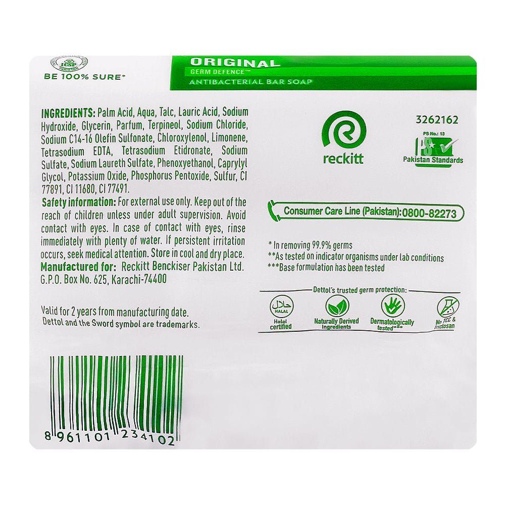 Dettol Original Soap, 110g Each, 3-Pack
