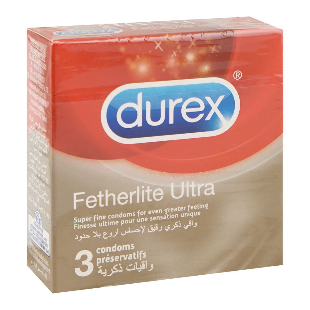 Durex Fetherlite Ultra Condoms, 3-Pack
