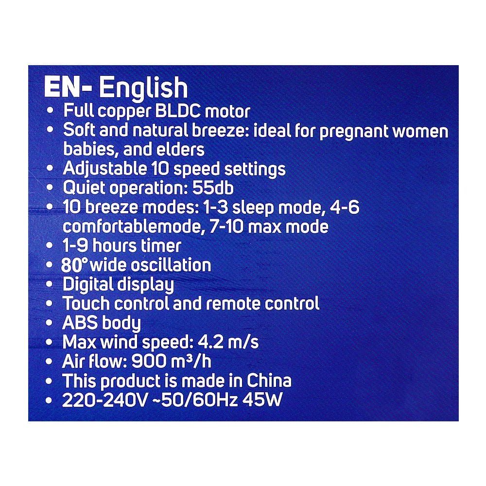 Alpina Electric Fan & Air Purifier, 220-240V, SF-5001