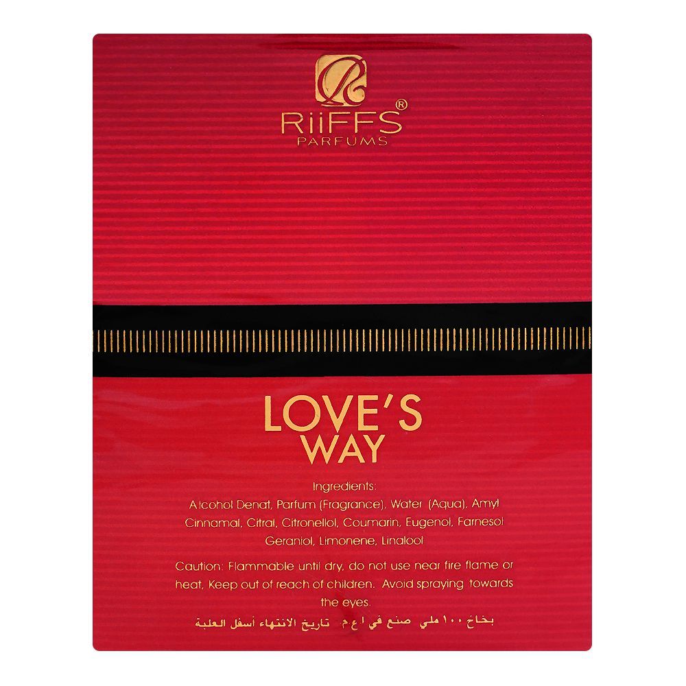 Riiffs Love's Way, Eau De Parfum, For Women, 100ml