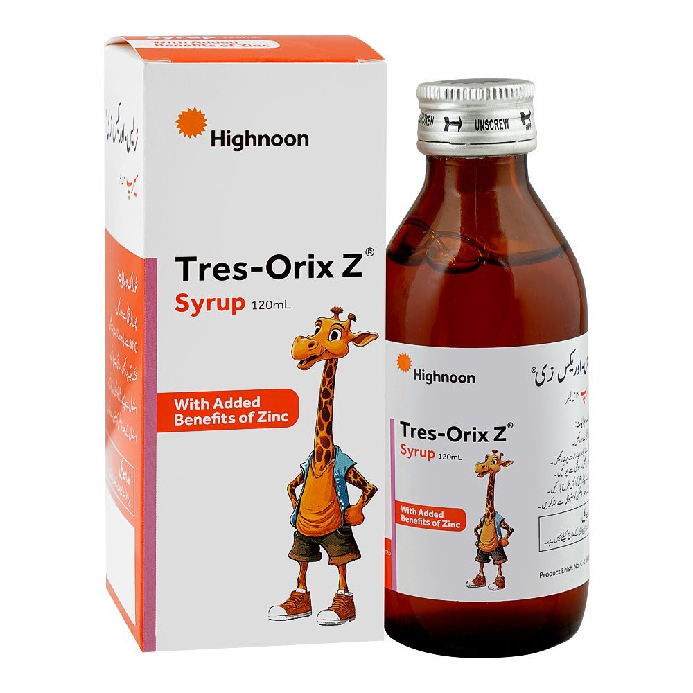 Highnoon Laboratories Tres-Orix Z Syrup, 120ml