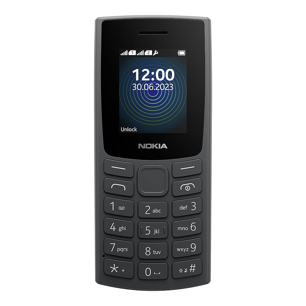 Nokia 110 TA-1567 DS, Dual SIM, Black, 1.8" Screen, 1000mAh Battery ...