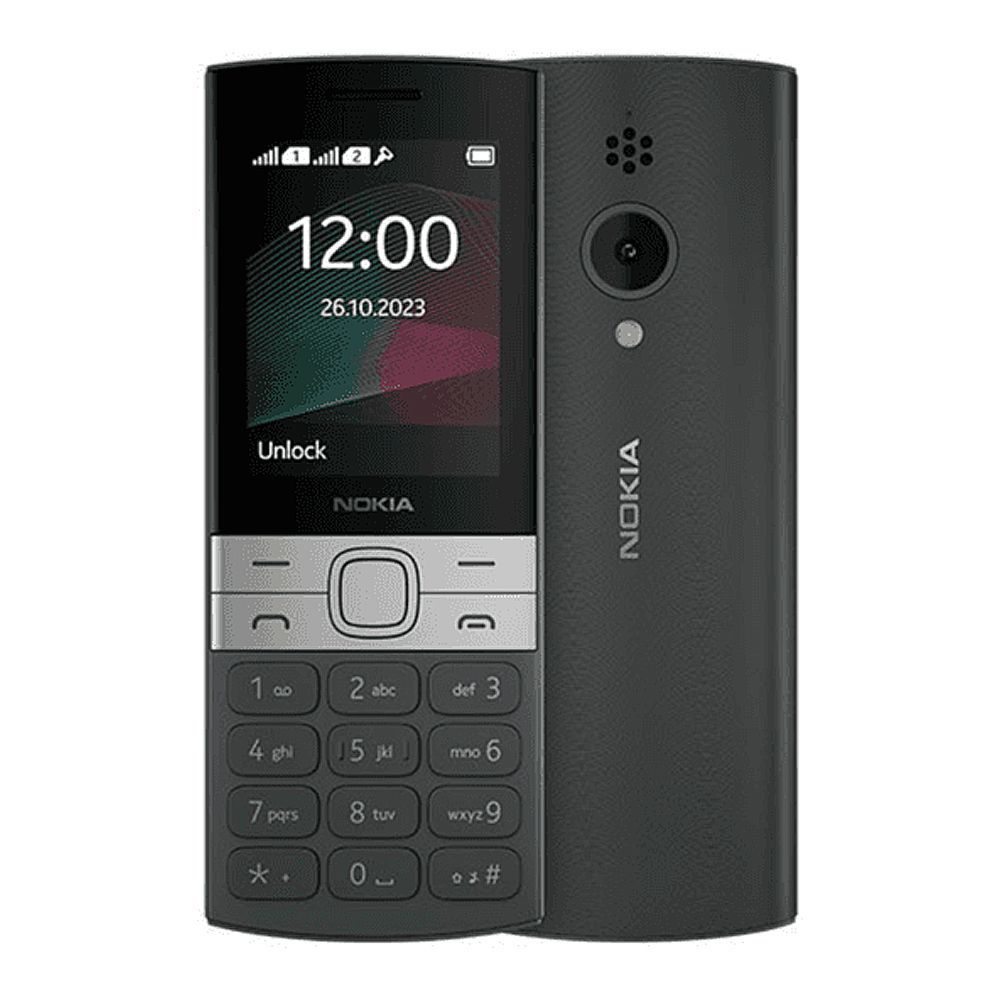 Nokia 150 TA-1582 DS, Dual SIM, Black, 2.4" Screen, 1020mAh Battery ...
