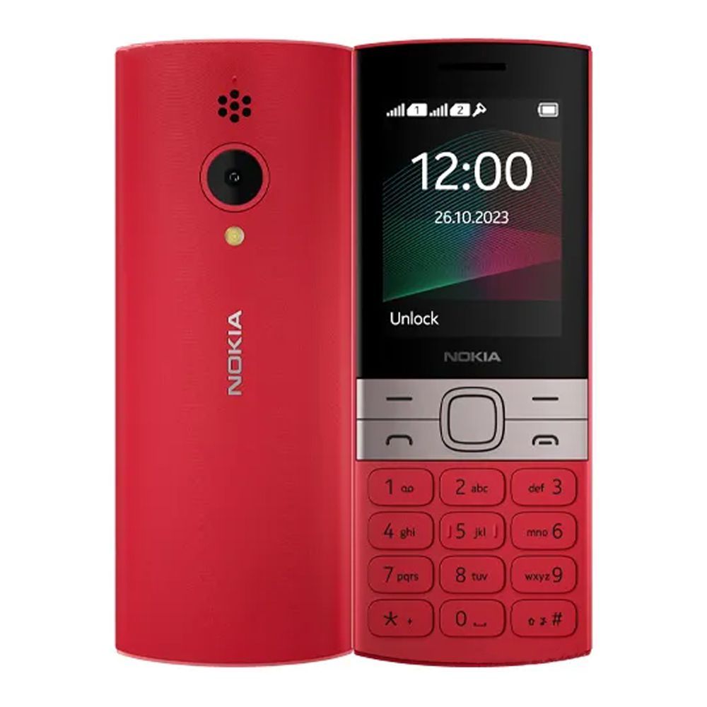 Nokia 150 TA-1582 DS, Dual SIM, Red, 2.4" Screen, 1020mAh Battery, 4MB ...