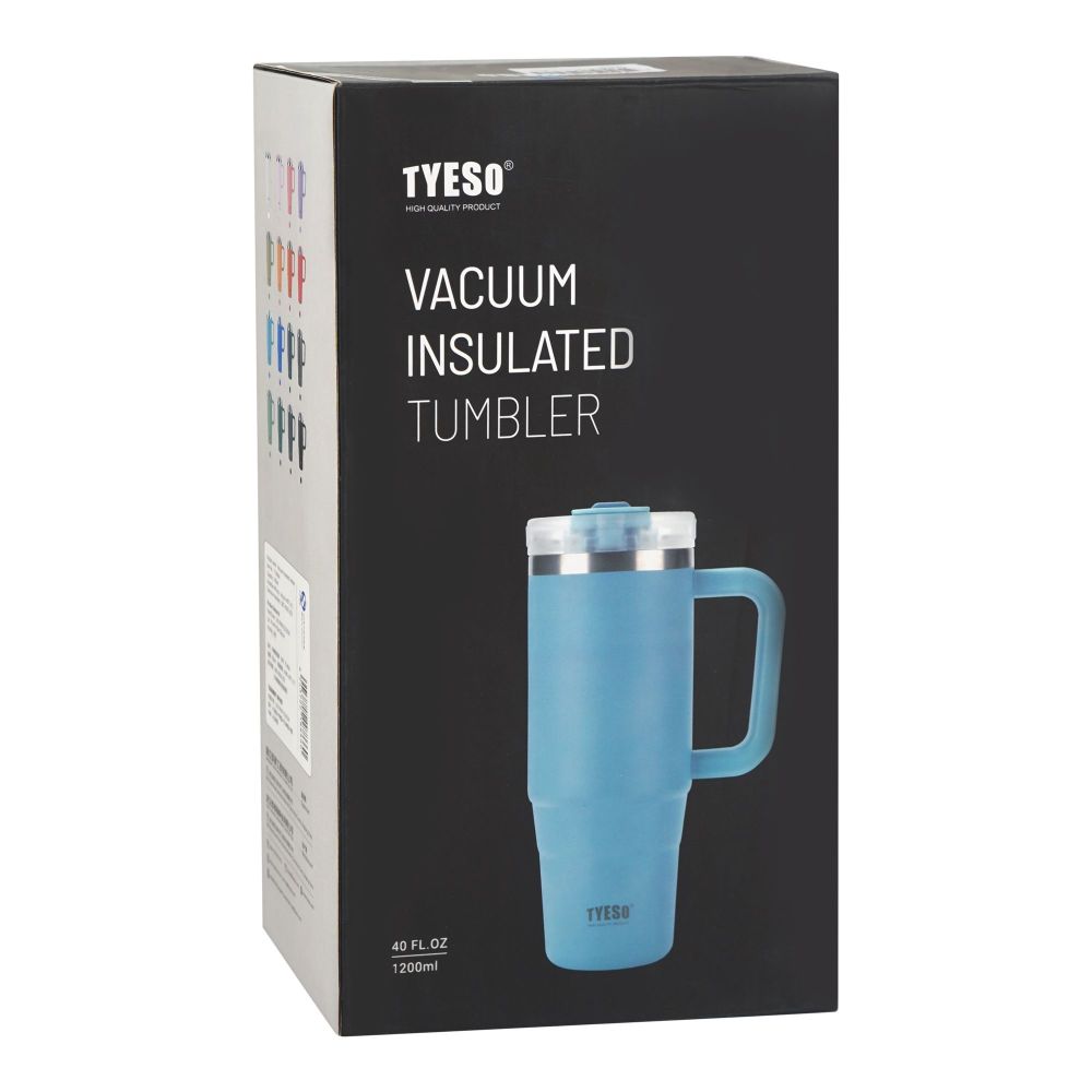 Tyeso Vacuum Insulated Tumbler, Yellow, 1200ml, TS-8868