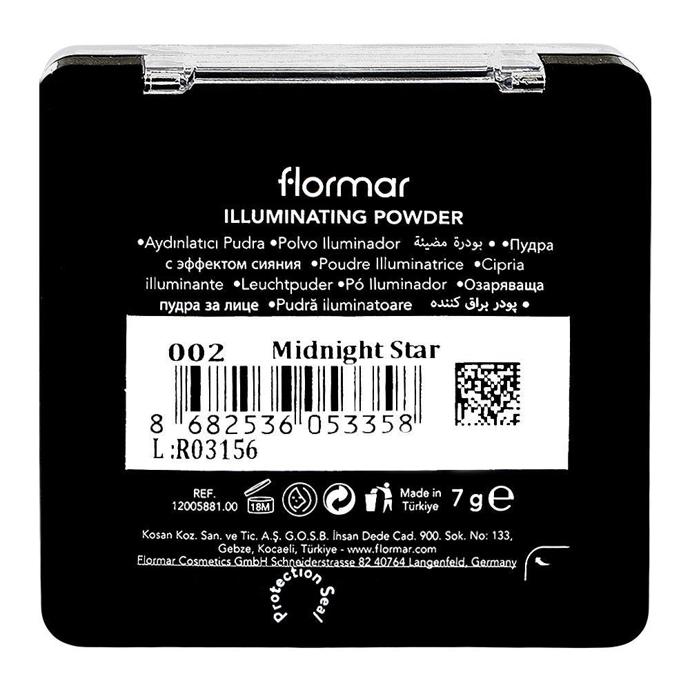 Flormar Illuminating Powder, 7g, 002 Midnight Star