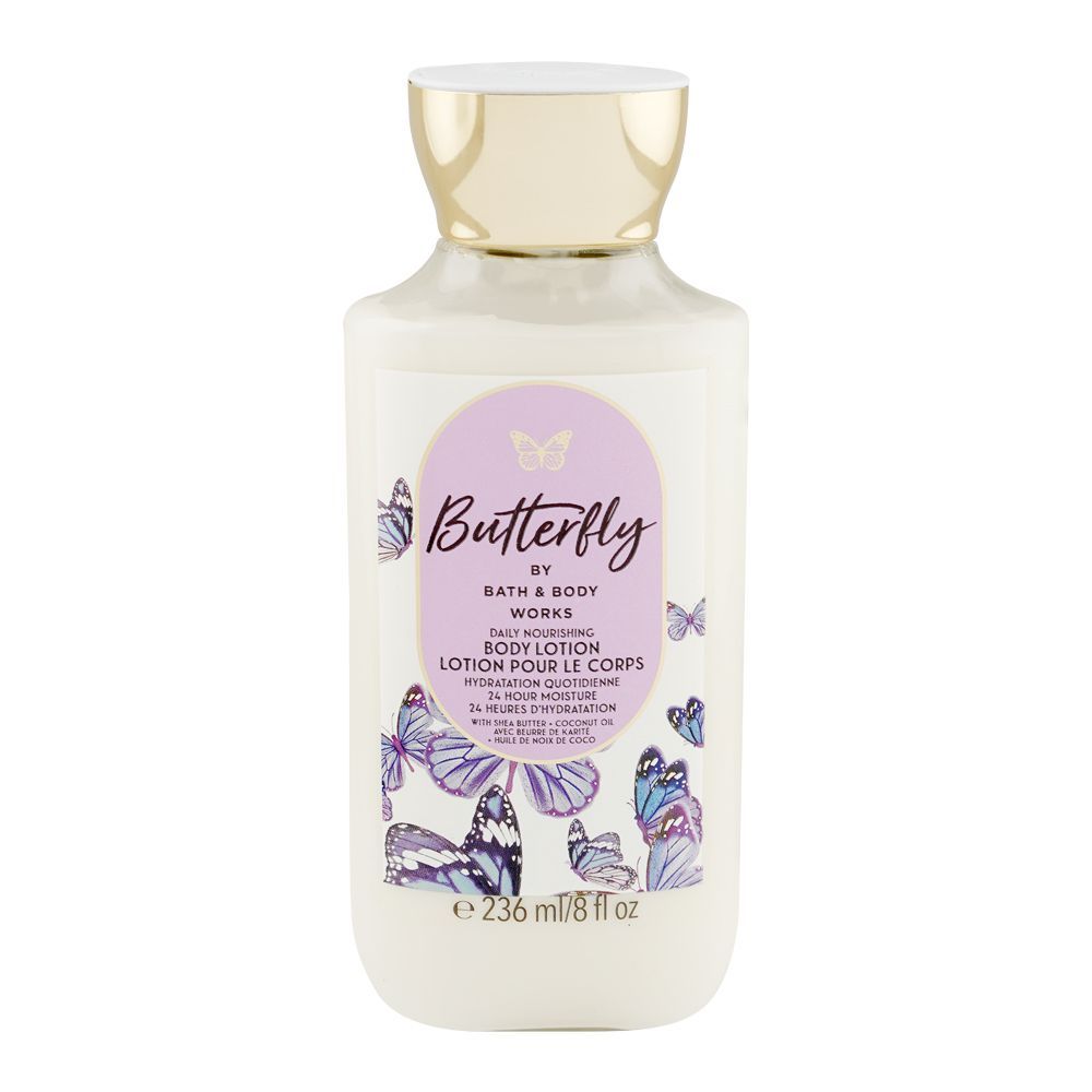 Bath & Body Works Butterfly Daily Nourishing Body Lotion, 24H Moisture ...