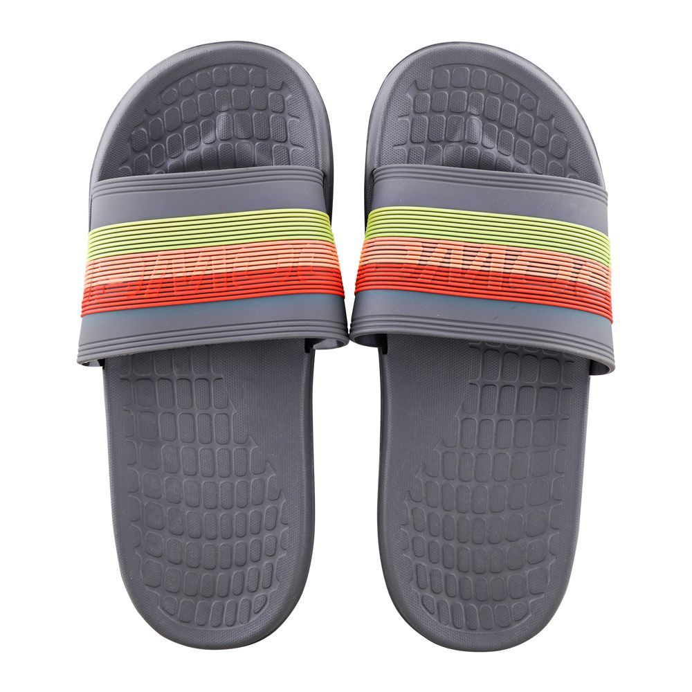 Bata Men's Rubber Slide Slippers, Red & Black, 8712072