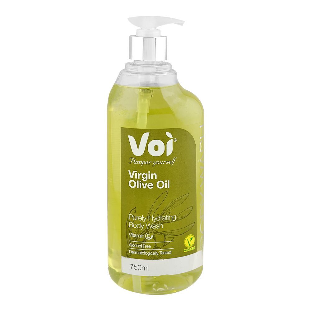 Voi Virgin Olive Oil Purely Hydrating Body Wash with Vitamin E, Alcohol ...