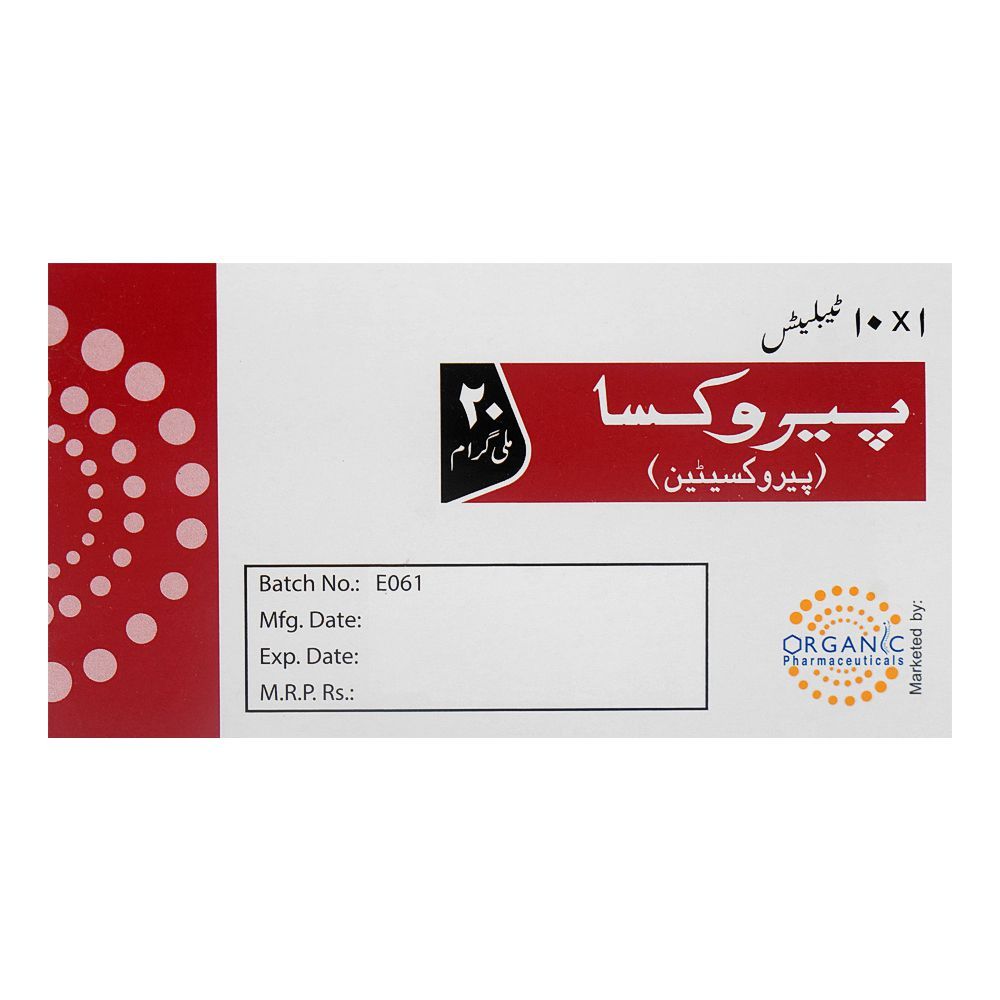 Organic Pharmaceutical Peroxa 20mg, 10 Tablets Box