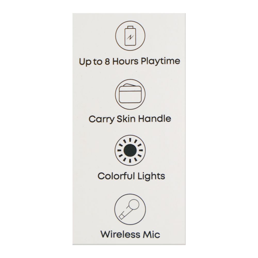 Faster Rock Box Mic And Music, All In One, White, X200