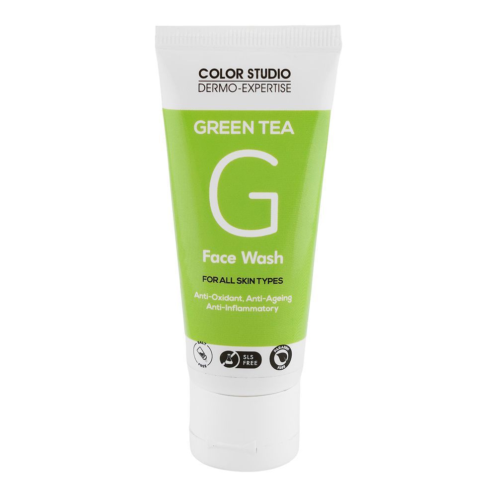 Color Studio Green Tea Anti-Aging Face Wash, SLS Free, For All Skin ...