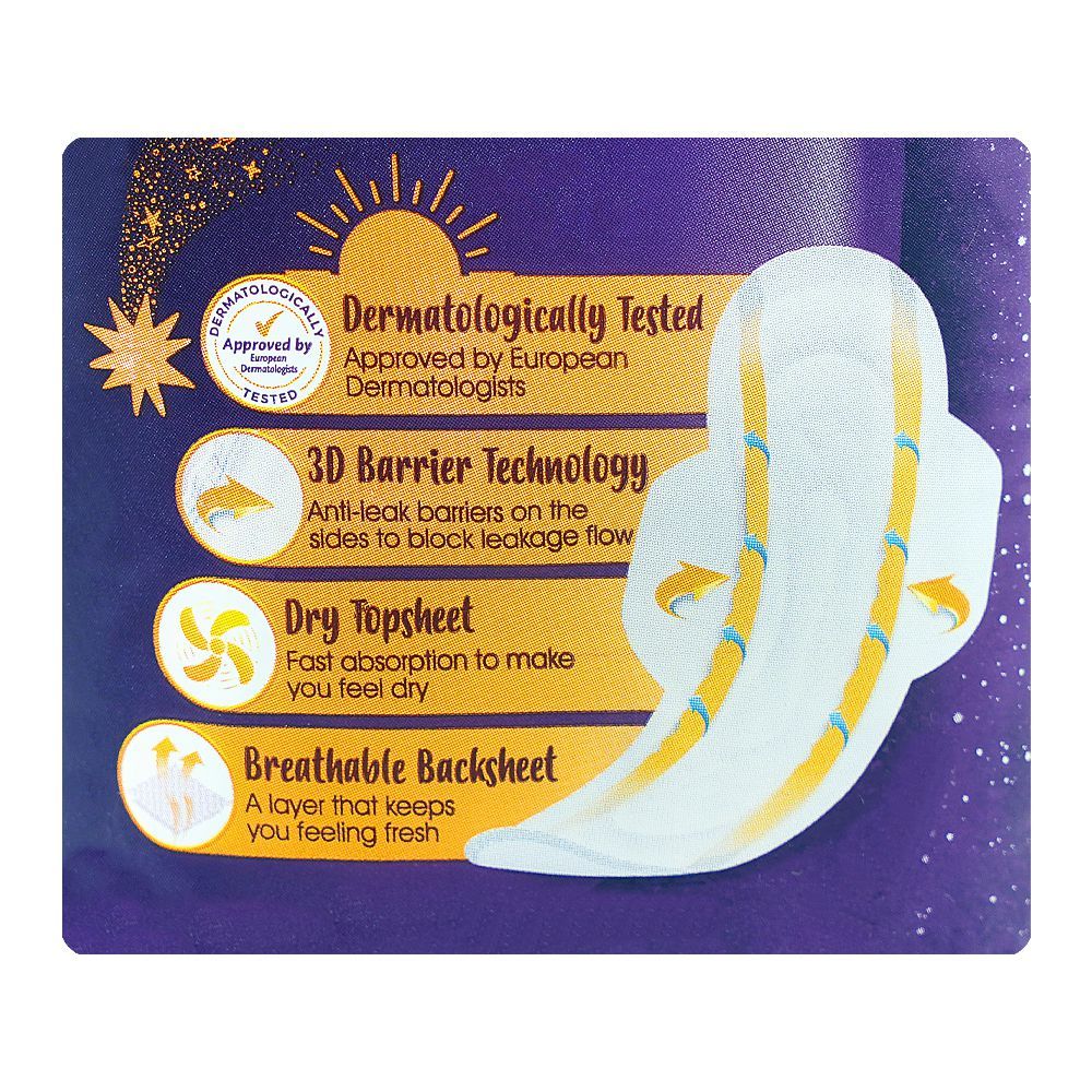 Molped Advanced Leak Protection Maxi Thick Sanitary Pads, Long, 8 Pads