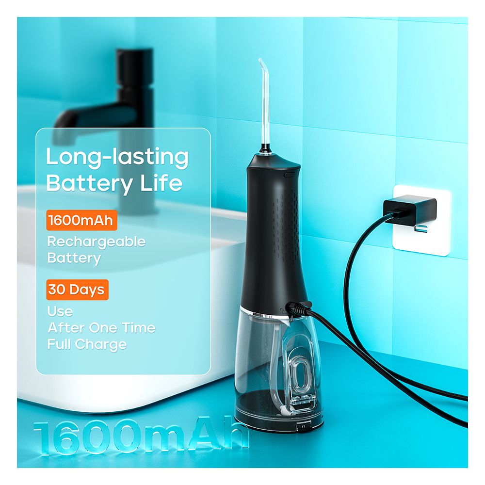 Seago Smart Water Flosser with 7 Nozzles, 5 Cleaning Modes, 300ml Water ...