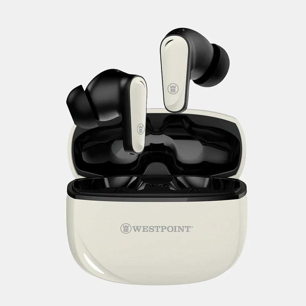 West Point TWS Stereo Wireless Earbuds, Quad Mic & ENC, Support Type-C ...