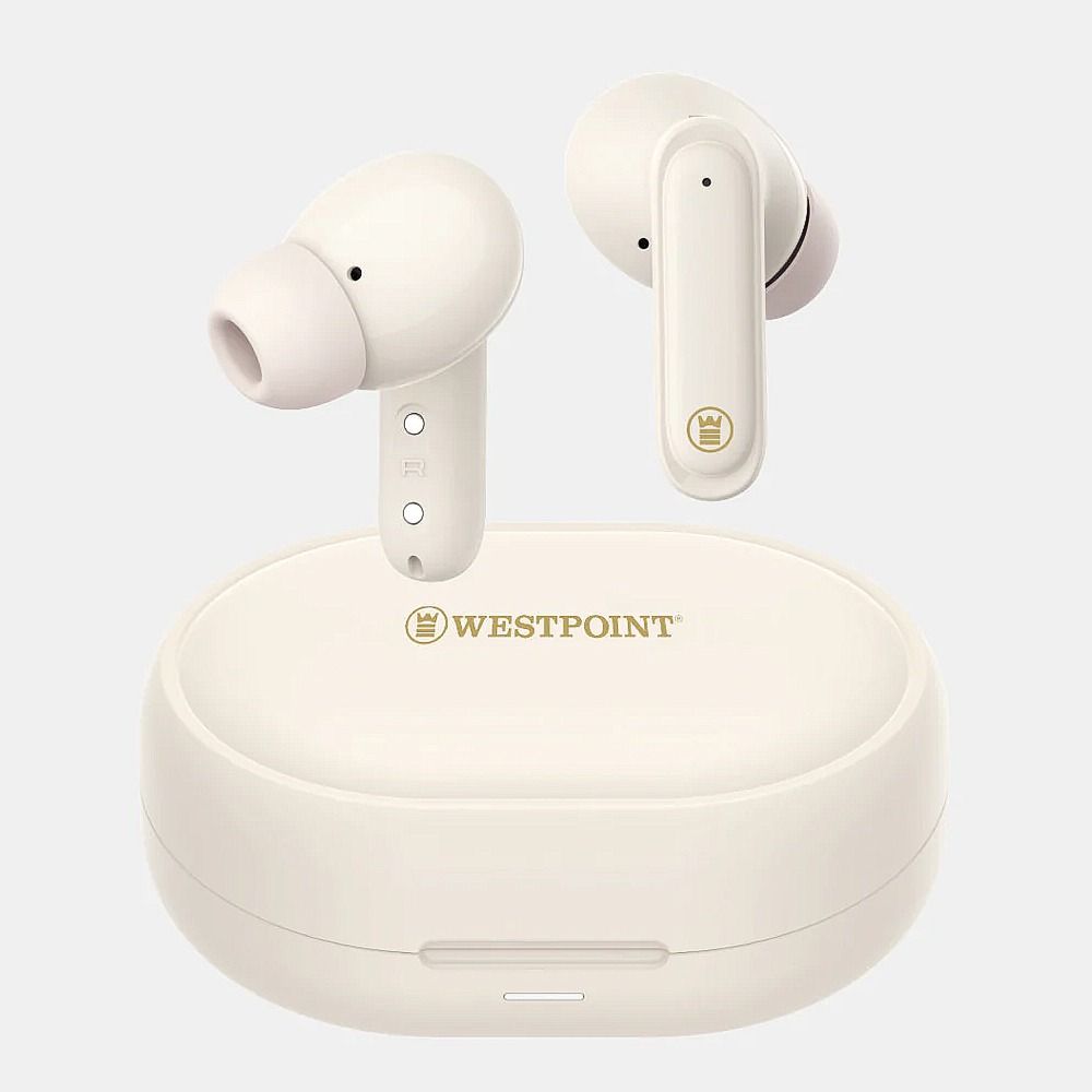 West Point TWS Stereo Wireless Earbuds, Quad Mic & ENC, Support Type-C ...