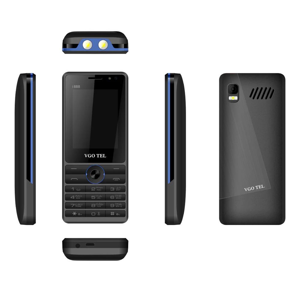 VGO Tel i888 Feature Mobile Phone, Dual SIM, 5000mAh Battery, 2.4 ...