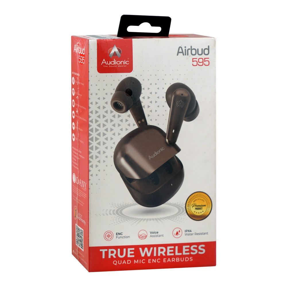 Audionic True Wireless Quad Mic Earbuds With ENC, IPX4 Water Resistant ...