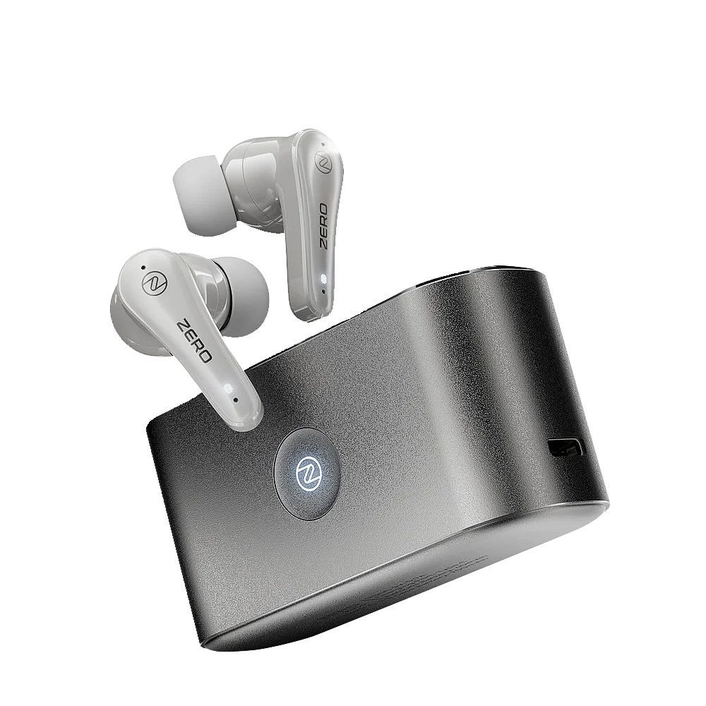 Zero Robo Z Buds ENC Wireless Earbuds, Milky White