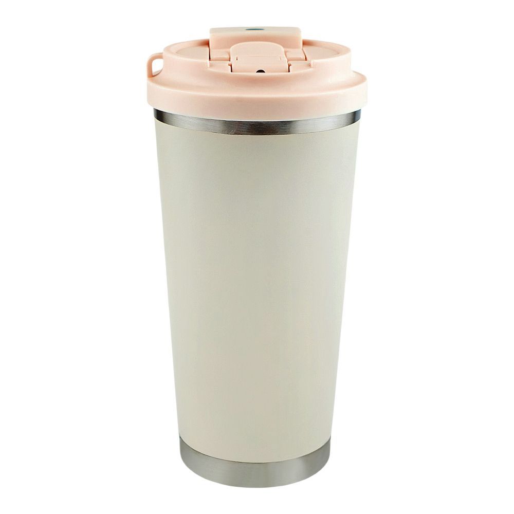 Sitarayuri Stainless Steel Vacuum Insulated Coffee Tumbler & Travel Mug, Small, 560ml, White