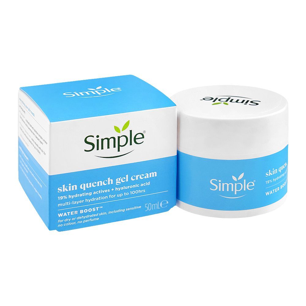 Simple Water Boost 19% Hydrating Actives+Hyaluronic Acid Skin Quench ...