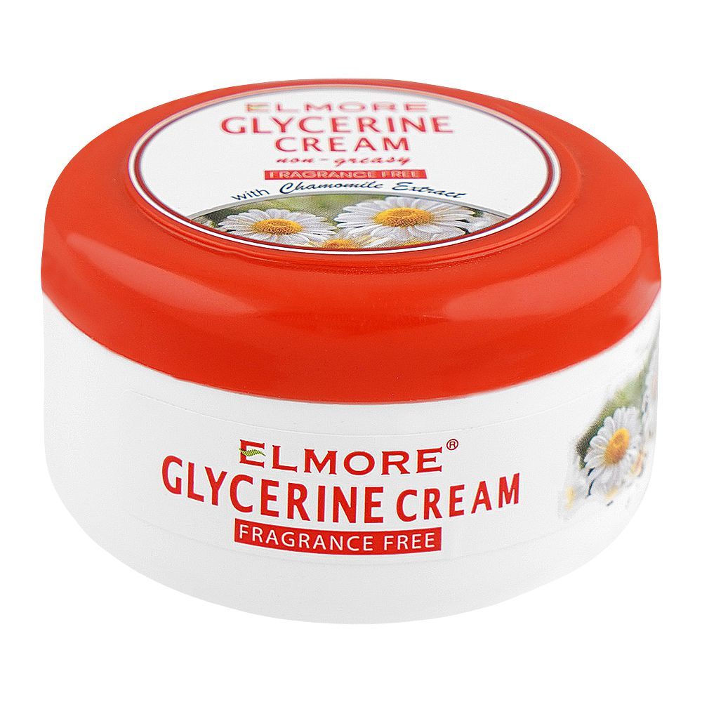 Elmore Chamomile Extract Fragrance Free Glycerine Cream, 90g