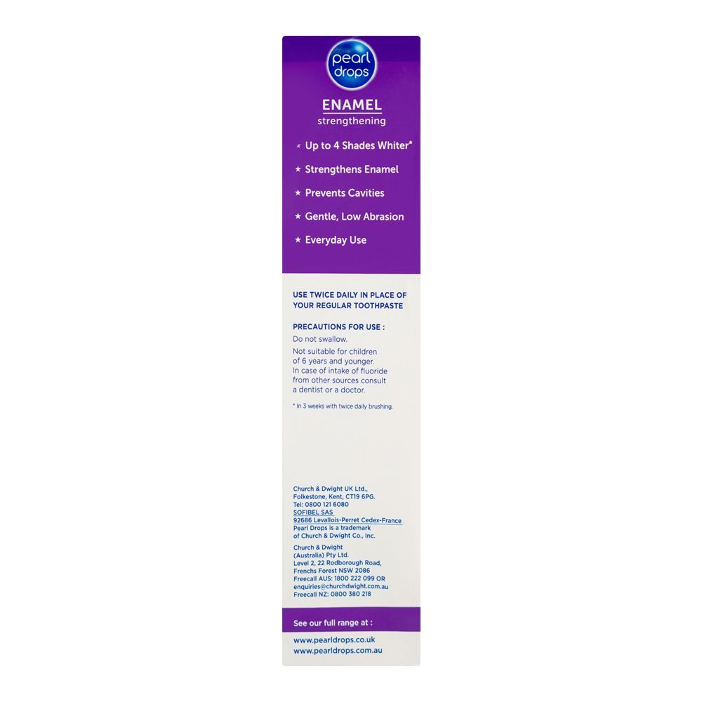 Pearl Drops Strong Polished Daily Whitening Toothpaste, 75ml