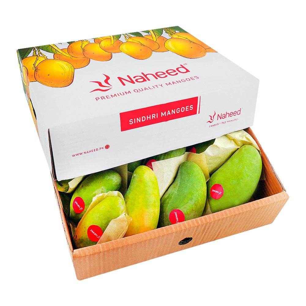 Naheed Sindhri Mangoes Box, Carbide Free, Semi-Ripe, 5KG (Approx)