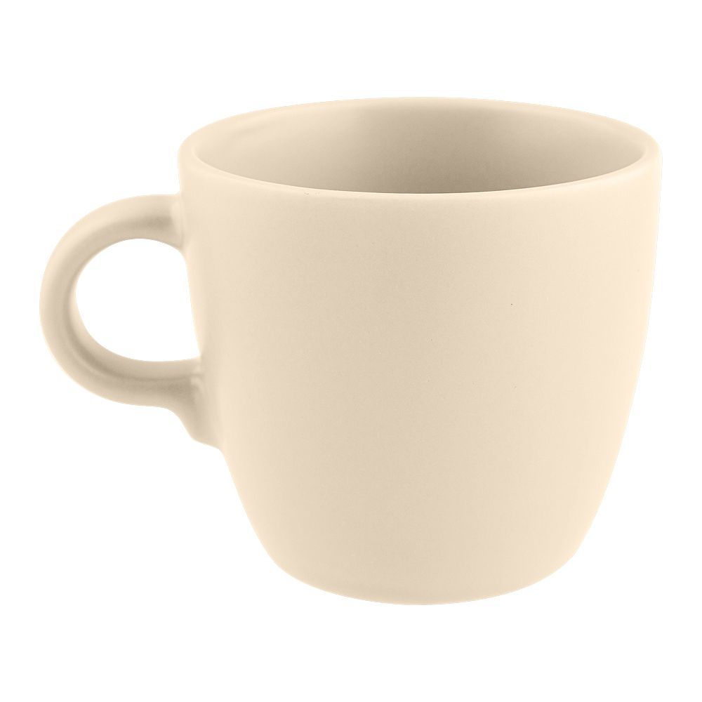 Ikea Fargklar Cup With Saucer Glossy Beige 25CL Set 4 Pieces, 50479433