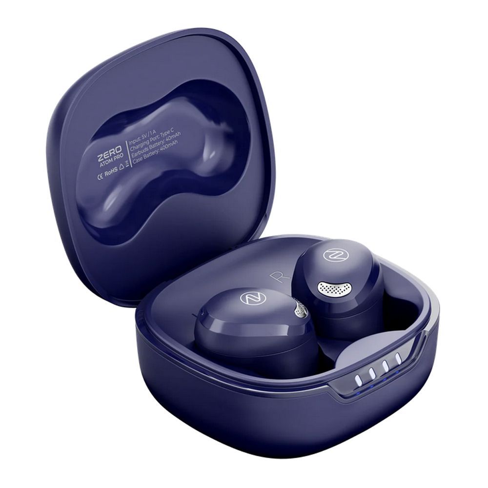 Zero Atom Pro Z ENC Wireless Earbuds, Space Blue
