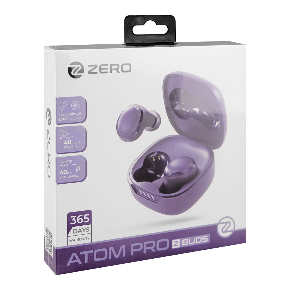 Zero Atom Pro Z ENC Wireless Earbuds, Space Blue