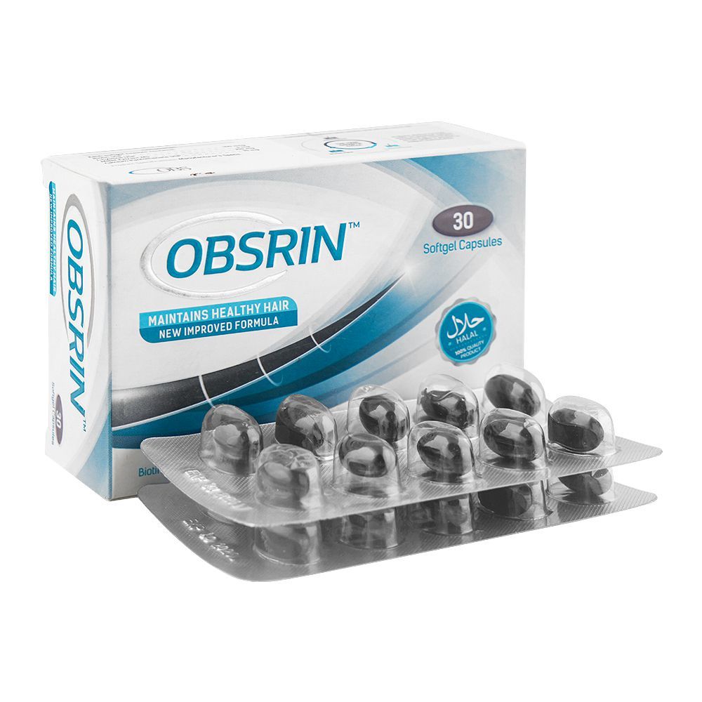 OBS Pharmaceuticals Obsrin Soft Gels Capsules, 30-Pack