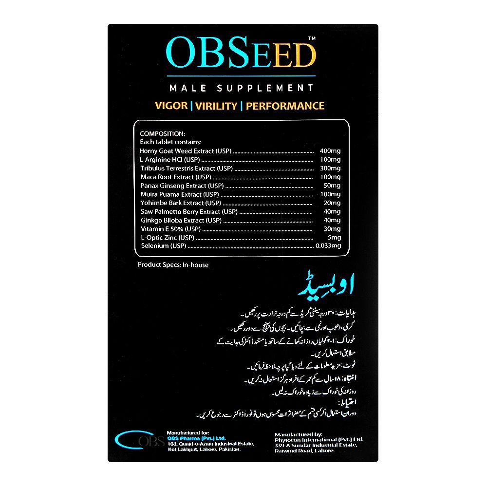 OBS Pharmaceuticals OBSeed Tablets, 10-Pack