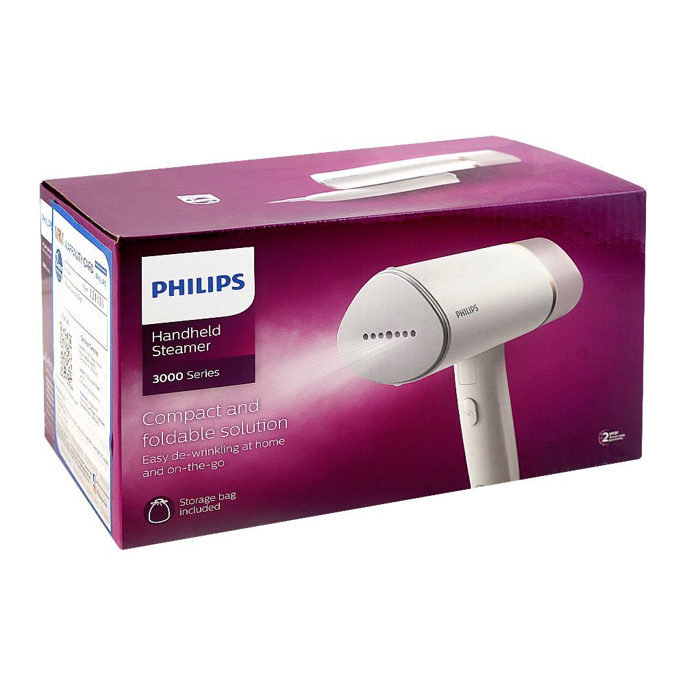 Philips 3000 Series Handheld Garments Steamer, 1000W, STH3020/16