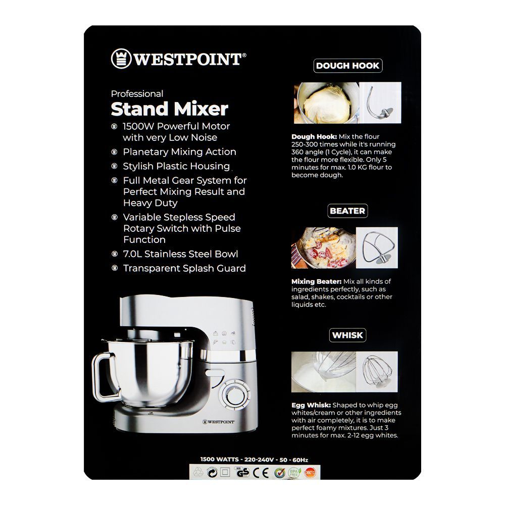 West Point Professional Stand Mixer, 1500W, WF-4646