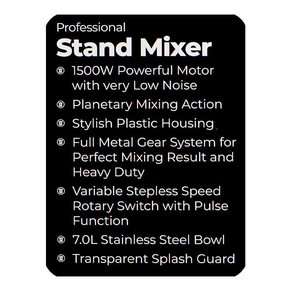 West Point Professional Stand Mixer, 1500W, WF-4646