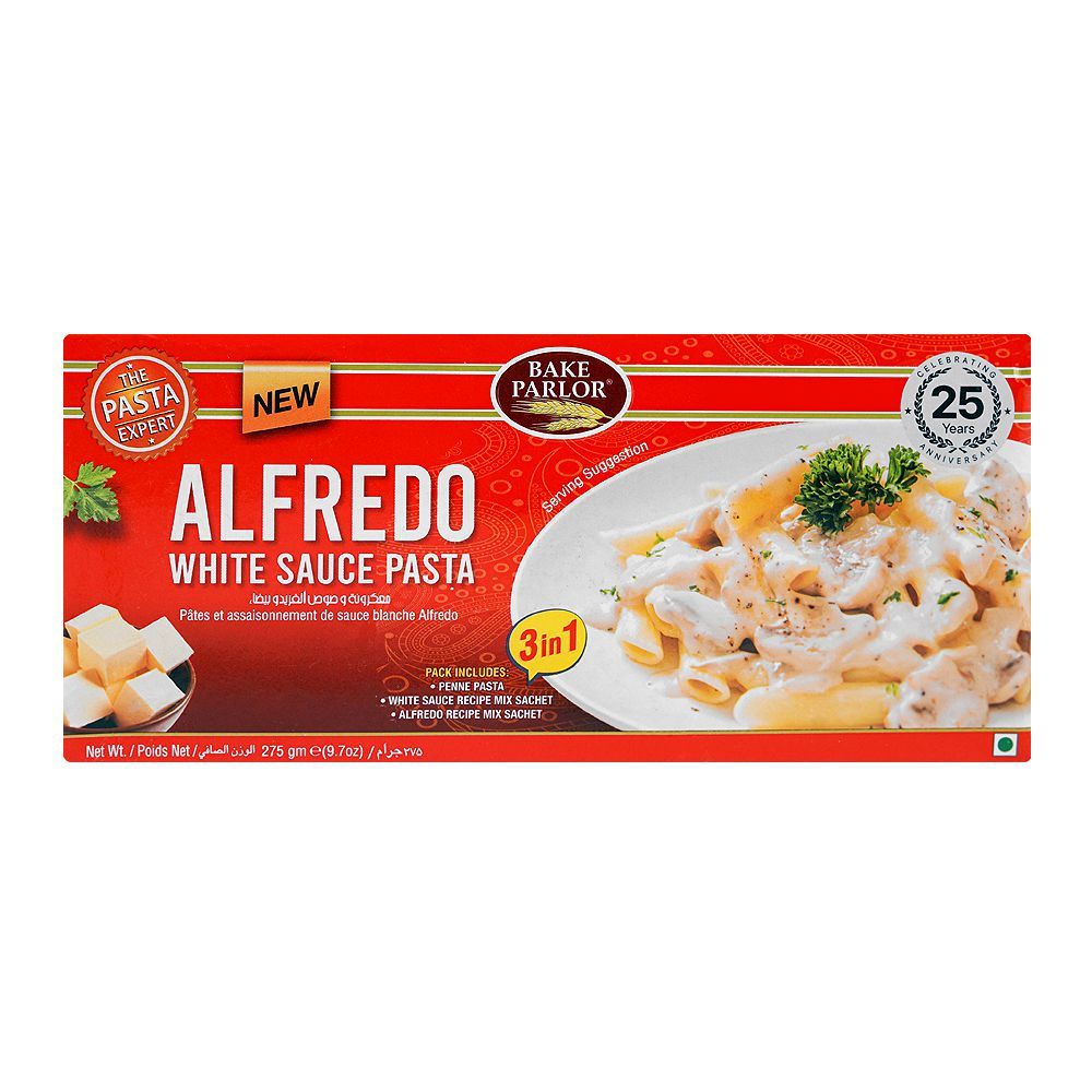 Bake Parlor Alfredo White Sauce Pasta, 275g Box