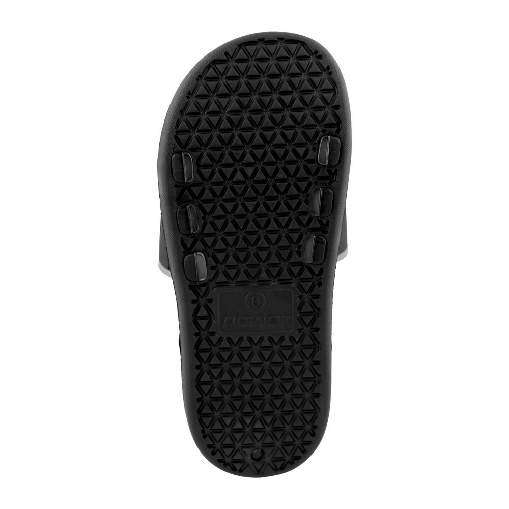 Bata Men's Rubber Slide Slippers, Black, 6729353