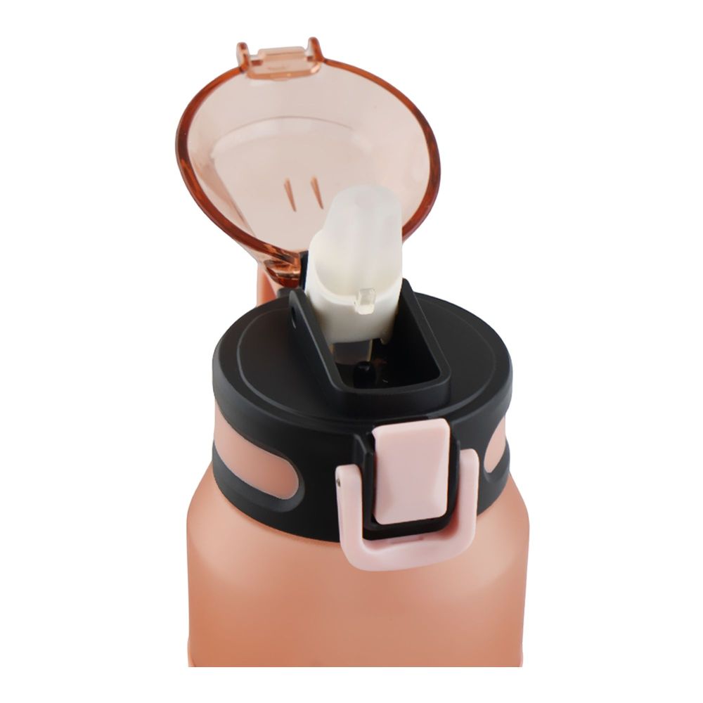 AJF Eyun Plain Water Bottle With Cap Lock, Pink, SB-05, 1000ml