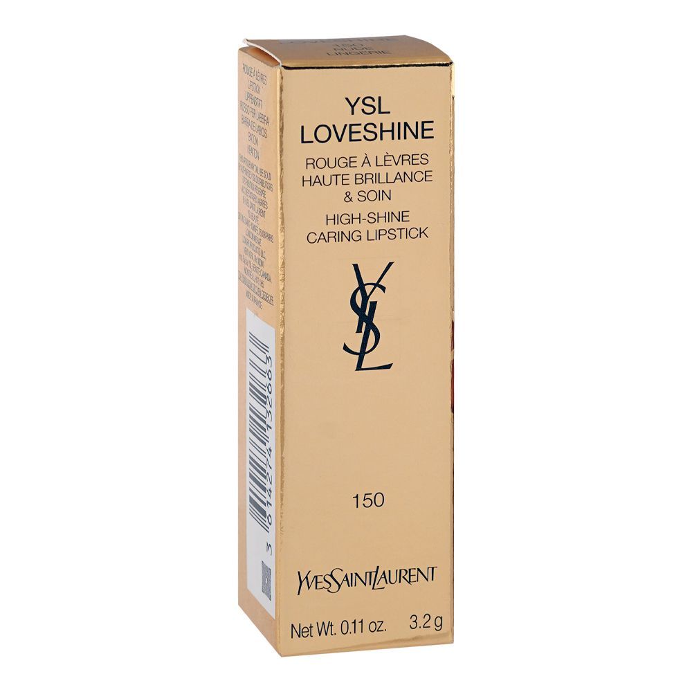 Yves Saint Laurent Love Shine High-Shine Caring Lipstick, 150 Nude, 3.2g