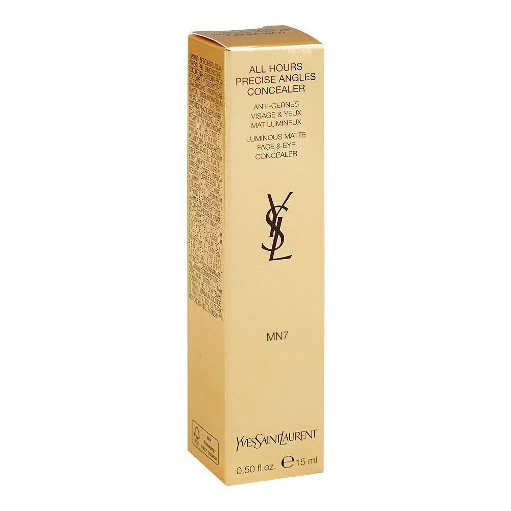 Yves Saint Laurent All Hours Precise Angles Luminous Matte Face & Eye Concealer, MN7, 15ml