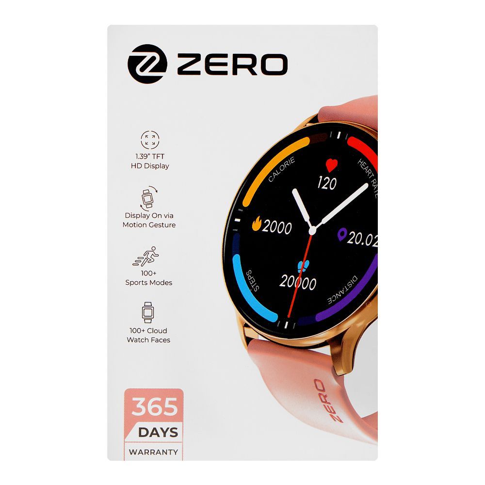 Zero 1.39 Inch HD Display Luna Smart Watch, Bluetooth Calling, IP68 ...