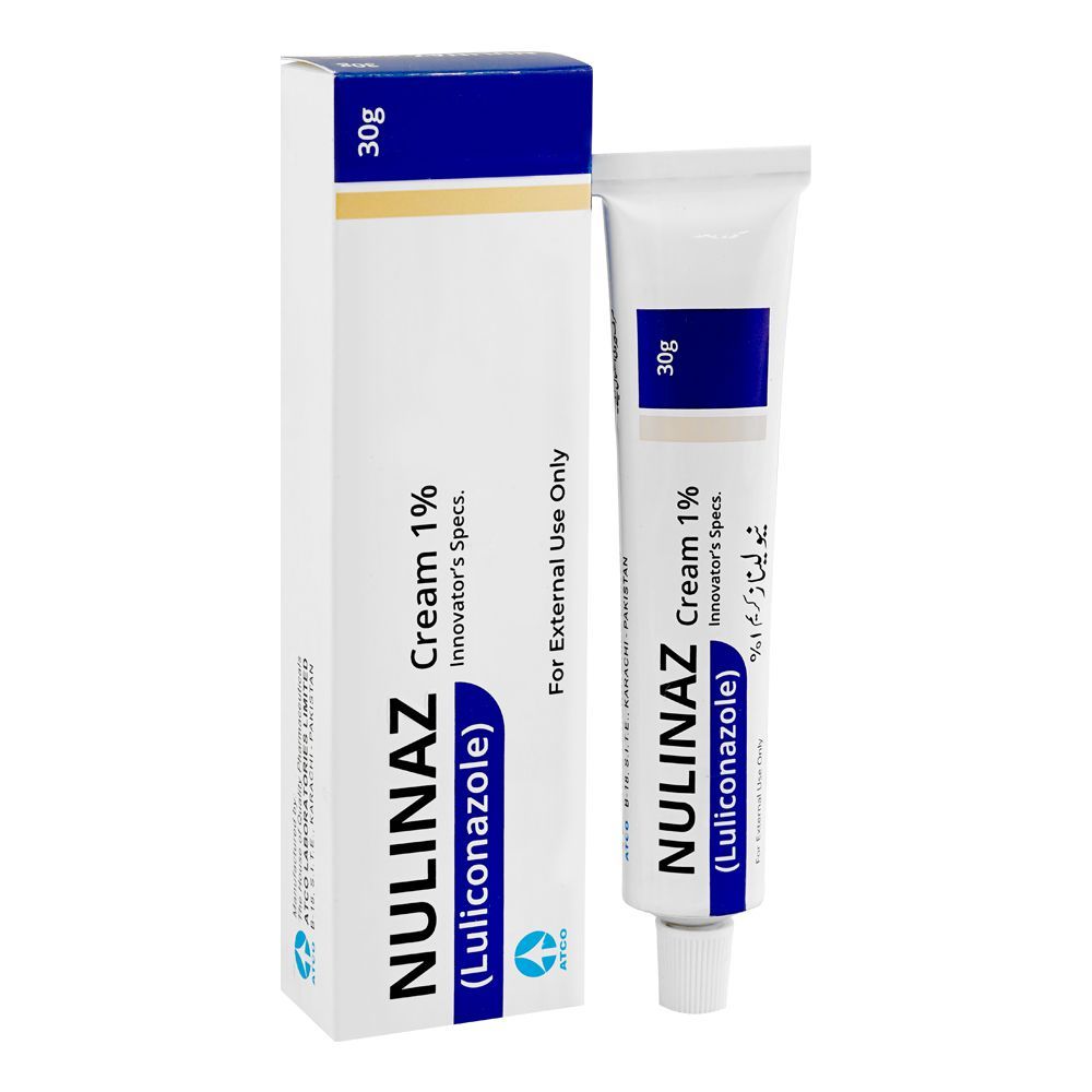ATCO Laboratories Nulinaz Cream 1% For Skin Infections, 30g