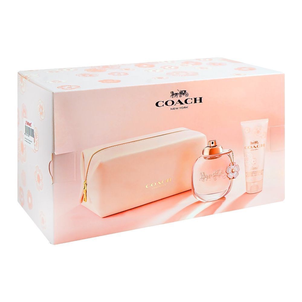 Coach New York Floral Set, For Women, Eau De Parfum 90ml + Body Lotion ...