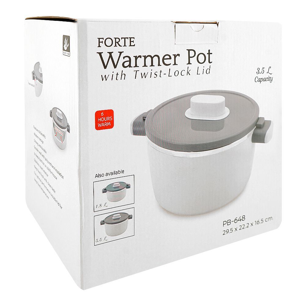 Happy Ware Forte Warmer Hot Pot With Twist Lock Lid, 29.5 x 22.2 x 16 ...